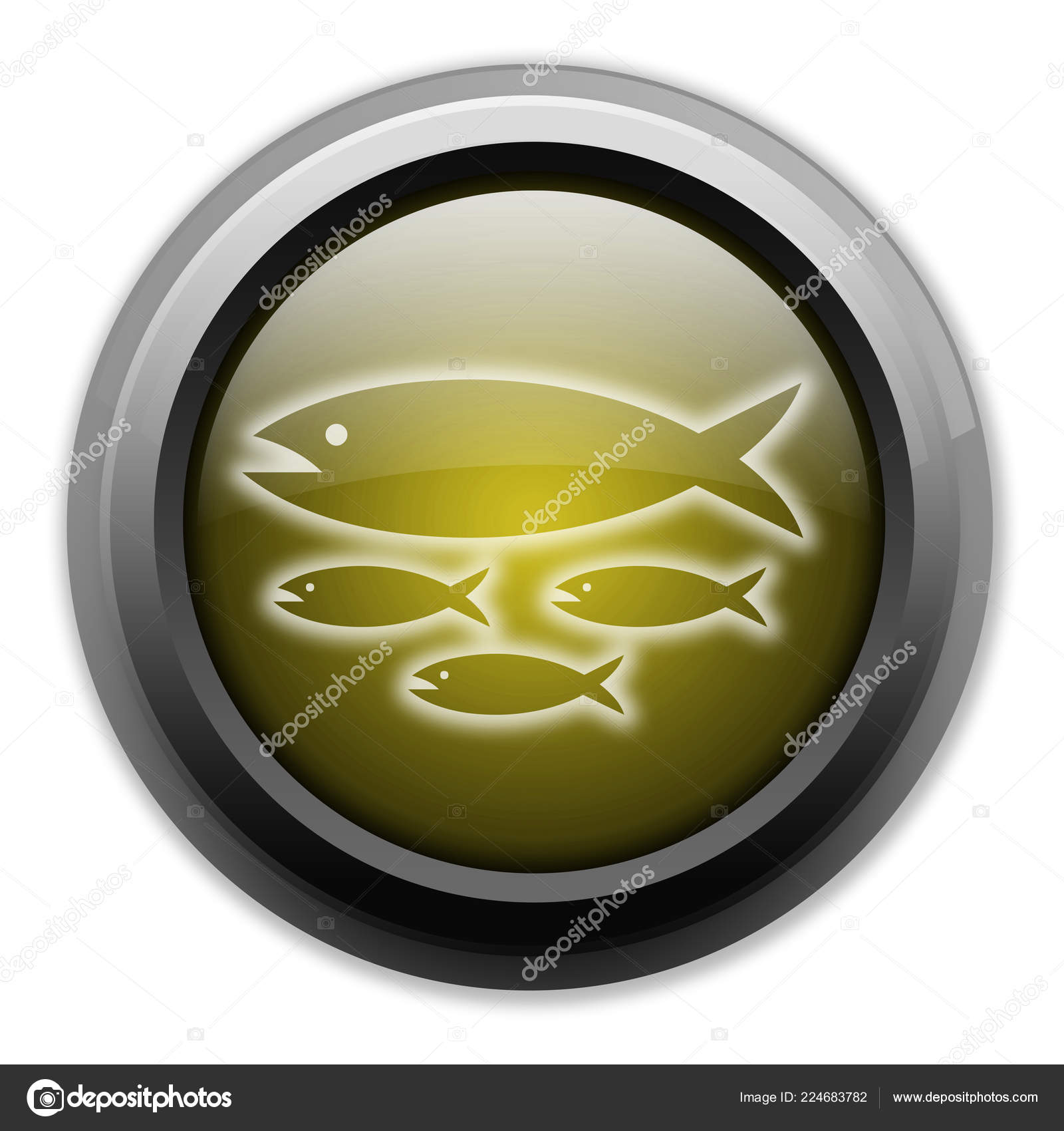Icon Button Pictogram Fish Hatchery Symbol — Stock Photo © mindscanner ...