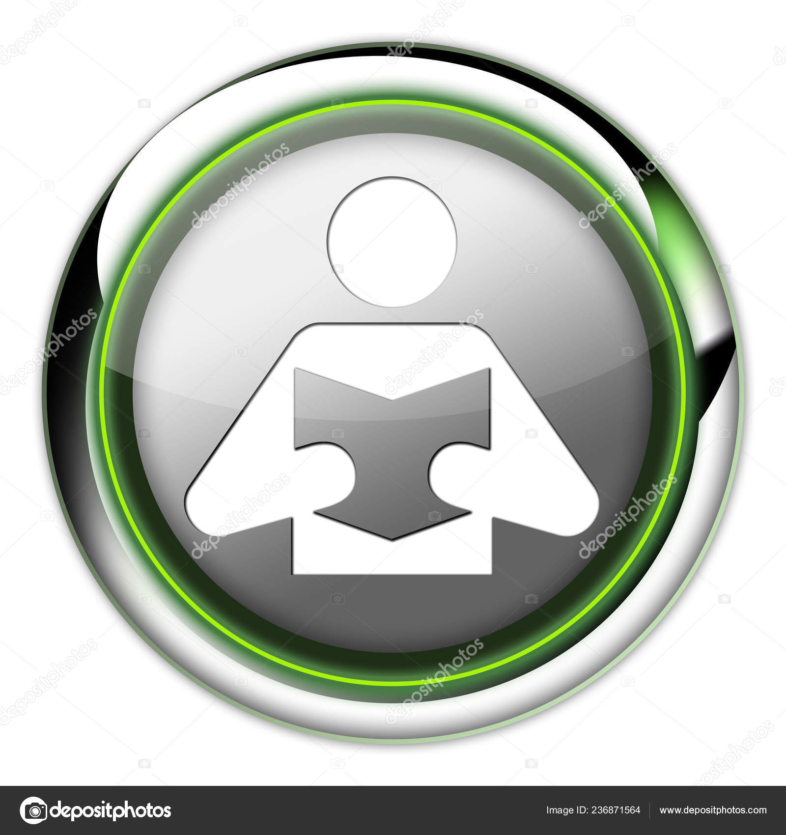Icon Button Pictogram Library Symbol Stock Photo by ©mindscanner 236871564