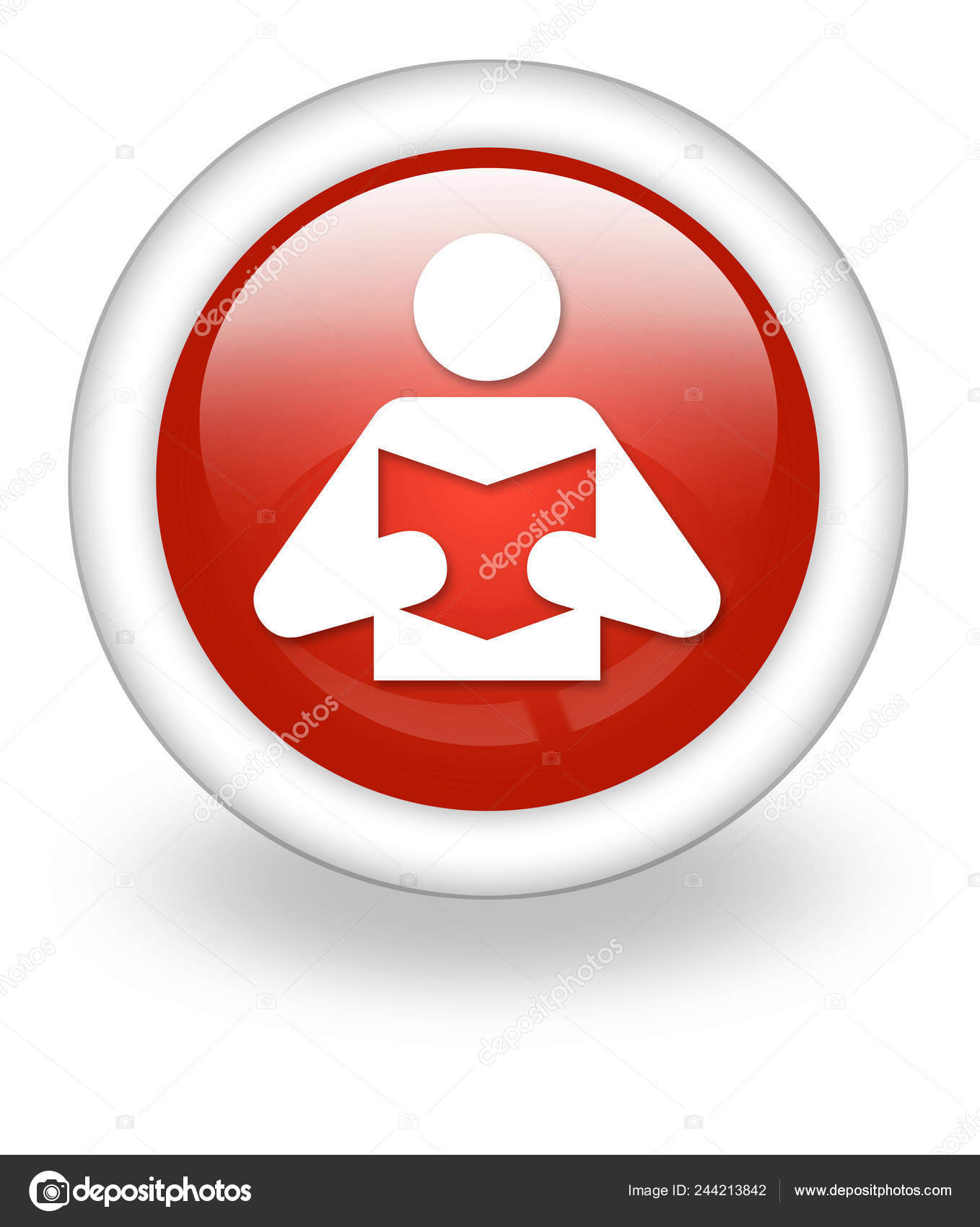 Icon Button Pictogram Library Symbol — Stock Photo © mindscanner #244213842