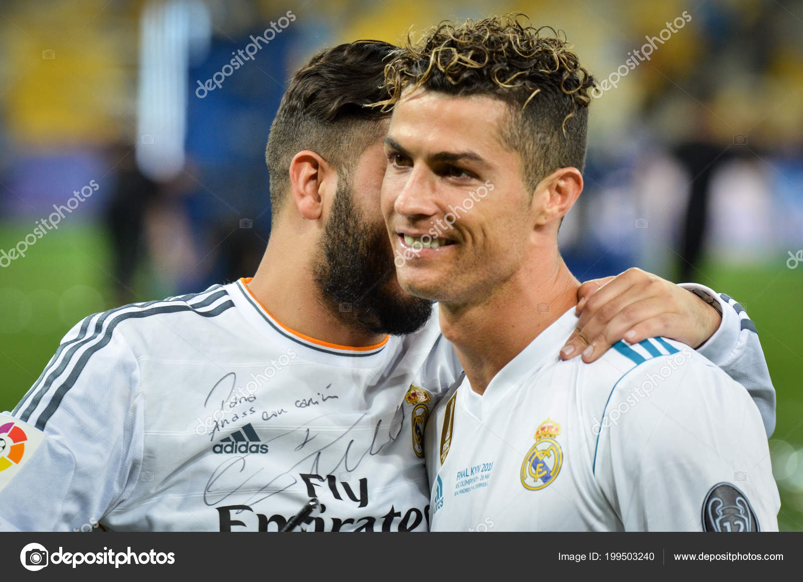 Kyiv Ukraine May 2018 Cristiano Ronaldo Real Madrid Celebrate Victory ...
