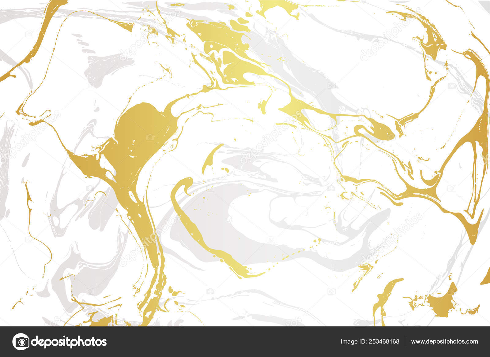Marble with gold texture. Vector Ink marble texture. Stock Vector Image ...