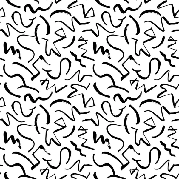 Maze with swirled, curved lines vector seamless pattern. Repeating abstract background with ...