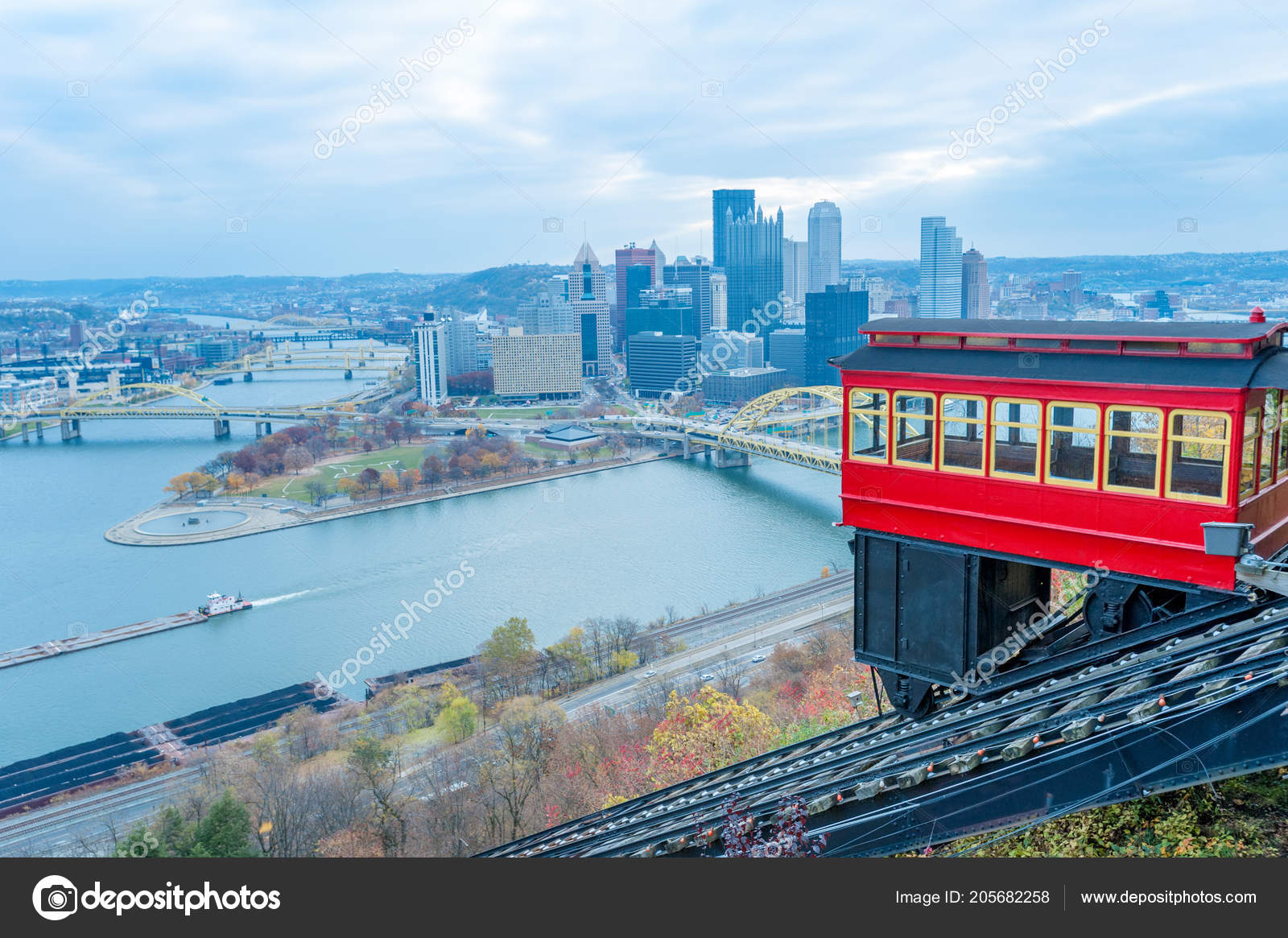 View Historic Duquesne Incline Car Pittsburgh Panorama Observation Deck ...