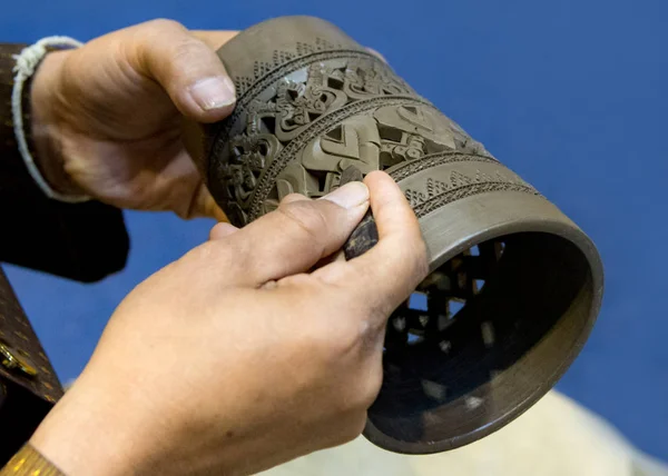 Pottery Carving Pattern Engraving Patterns — Stock Photo © prarinya ...