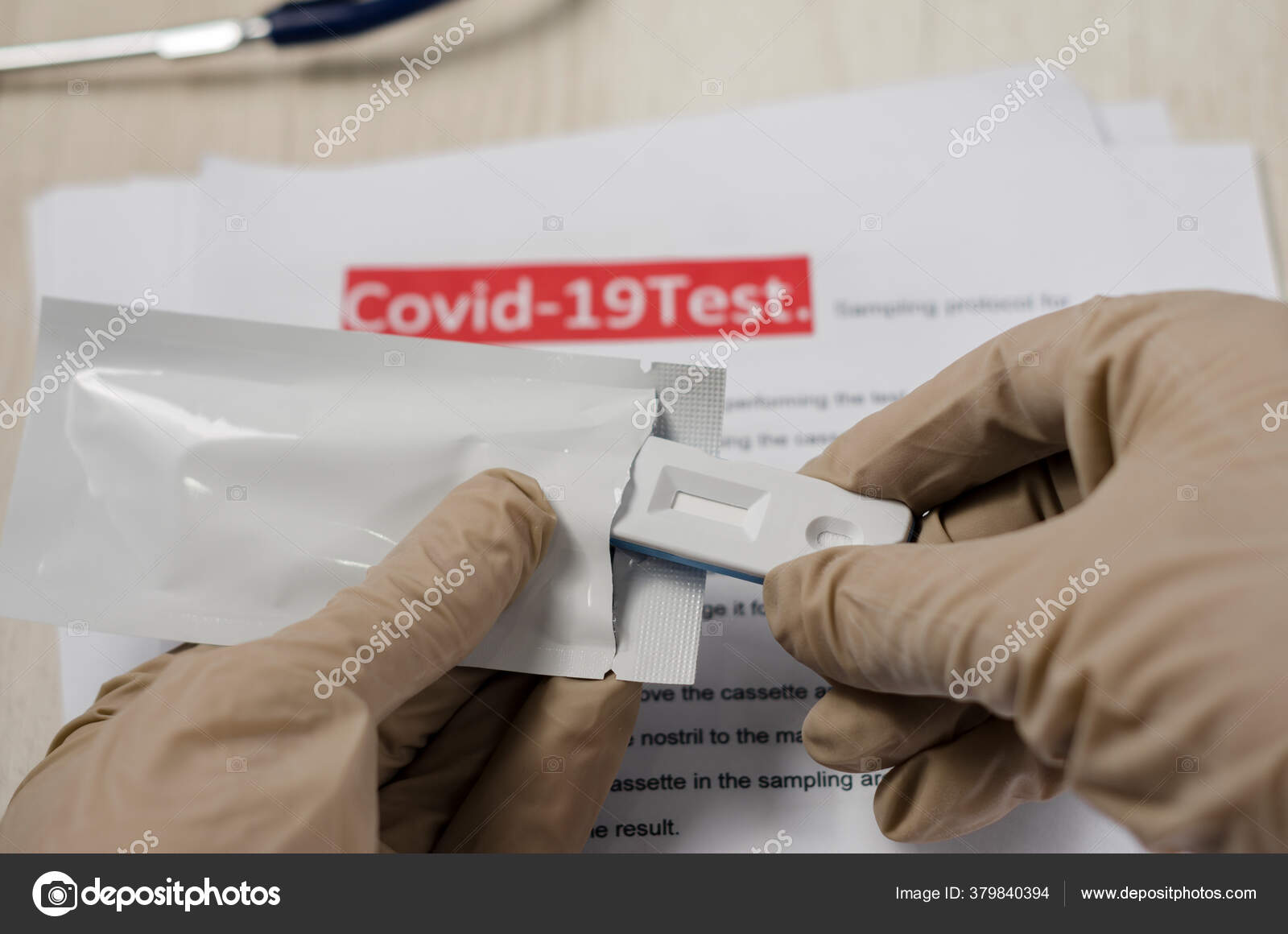 Laboratory Scientist Performs Rapid Diagnostic Test Rdt Antibodies ...