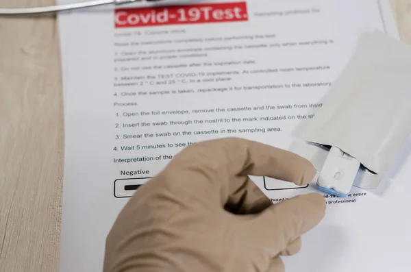Laboratory scientist performs a rapid diagnostic test (rdt) for ...