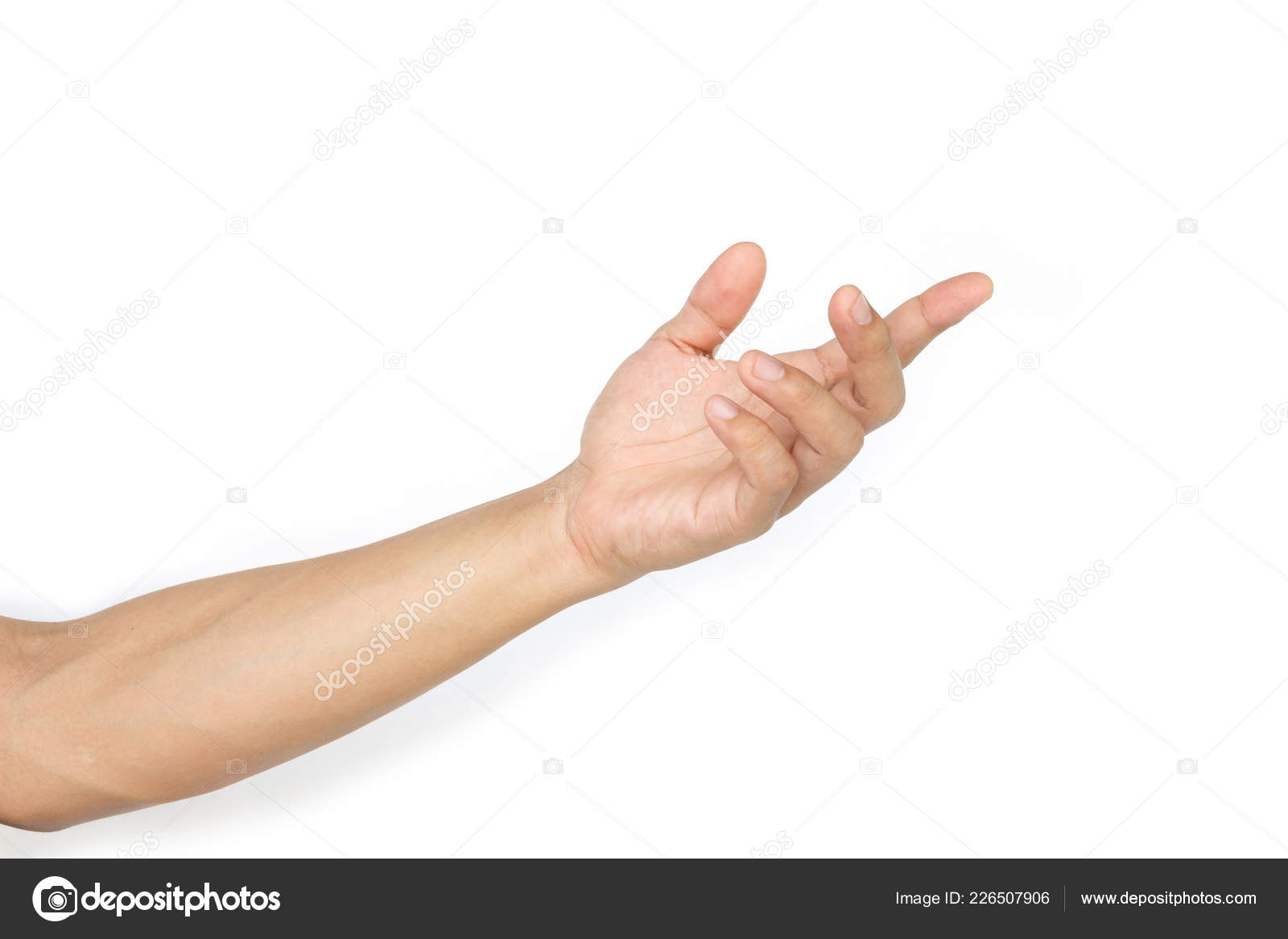 Hand Man Symbol Take Pointing White Background Stock Photo by ©anginta ...