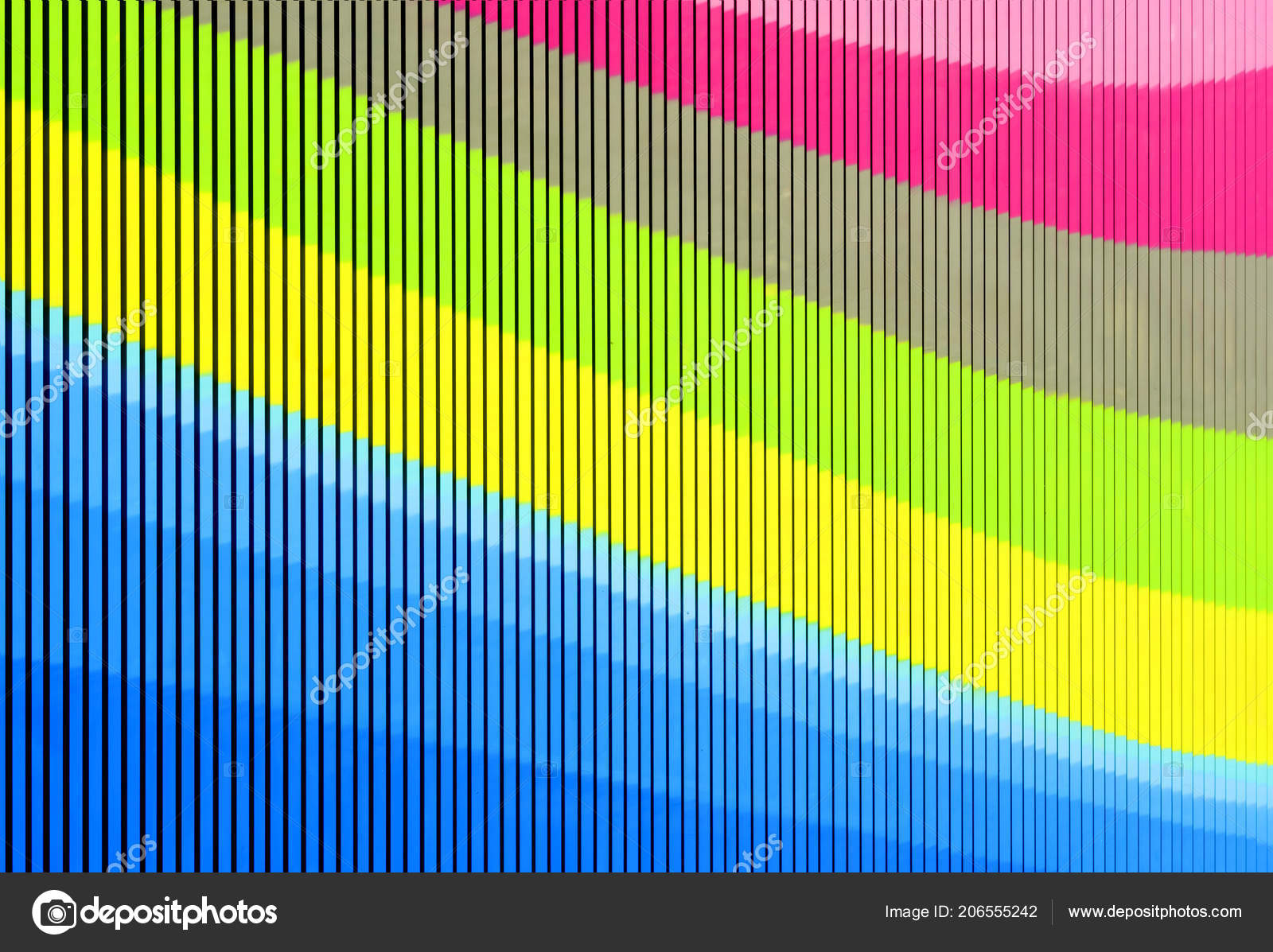 Color Vertical Lines Modern Building Front Background Stock Photo by ...