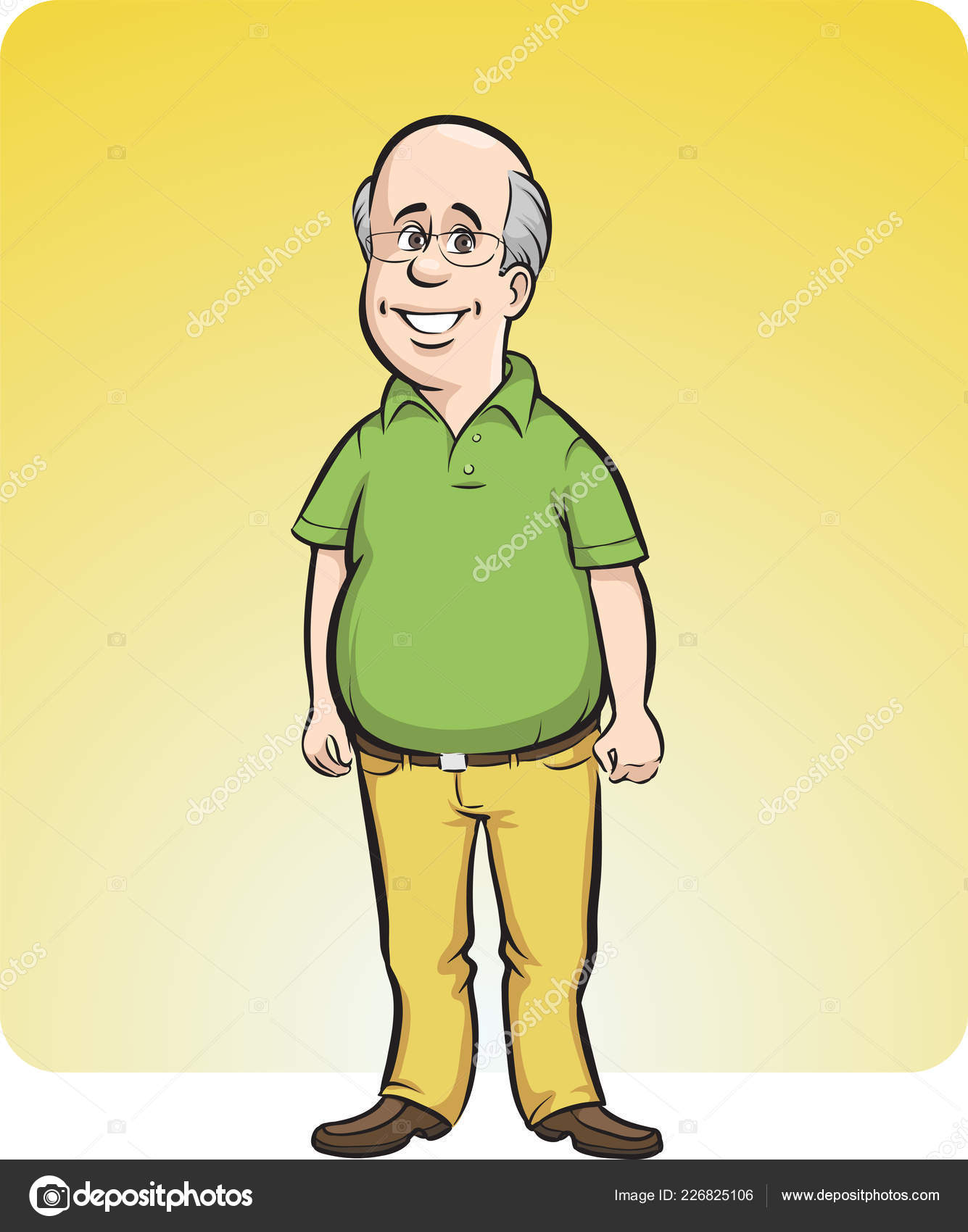 Eenvoudige Man Cartoon