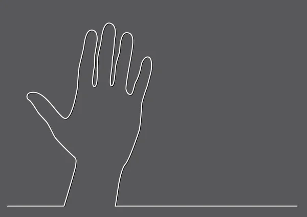 Continuous Line Drawing Hand Waving Gesture Stock Vector Image by ... Continuous Line Drawing Hand Waving Gesture Stock Vector Image by ...