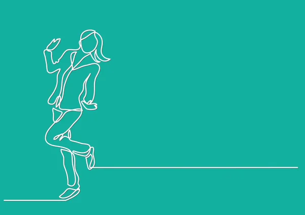 Continuous Line Drawing Figure Skating Girl Stock Vector by ...