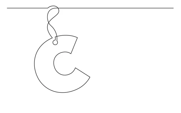 Continuous Line Drawing Exclamation Mark Label Stock Vector Image by ...