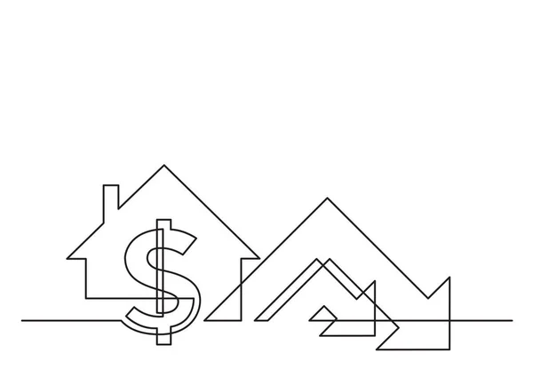 One Line Drawing Isolated Vector Object Dollar Sign Symbol Medicine ...