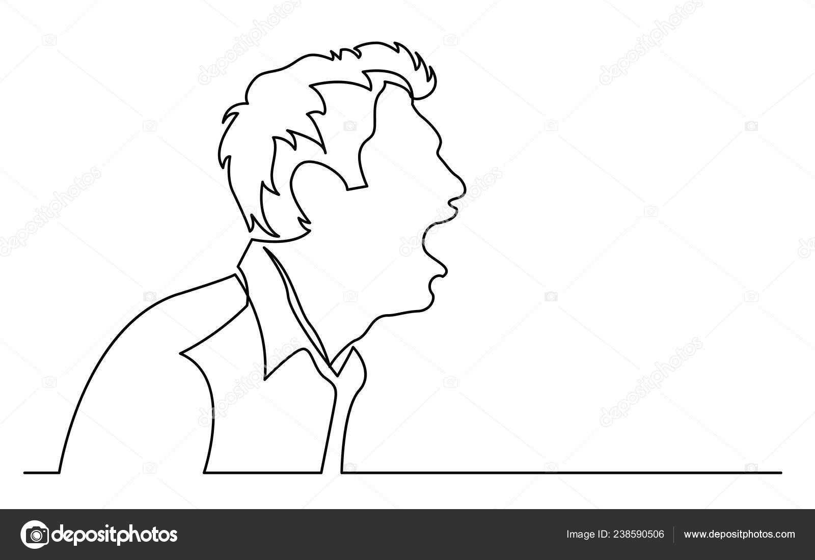 Screaming Person Drawing