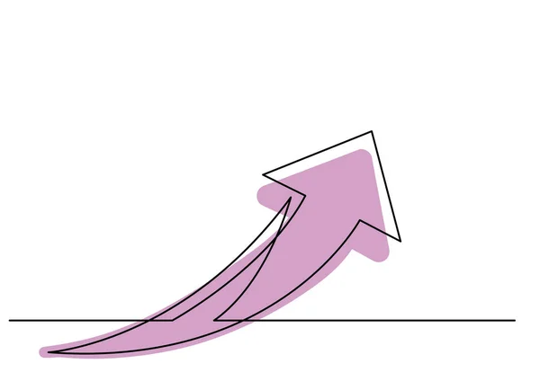 Continuous Line Drawing Arrow Stock Vector Image by ©OneLineStock ...