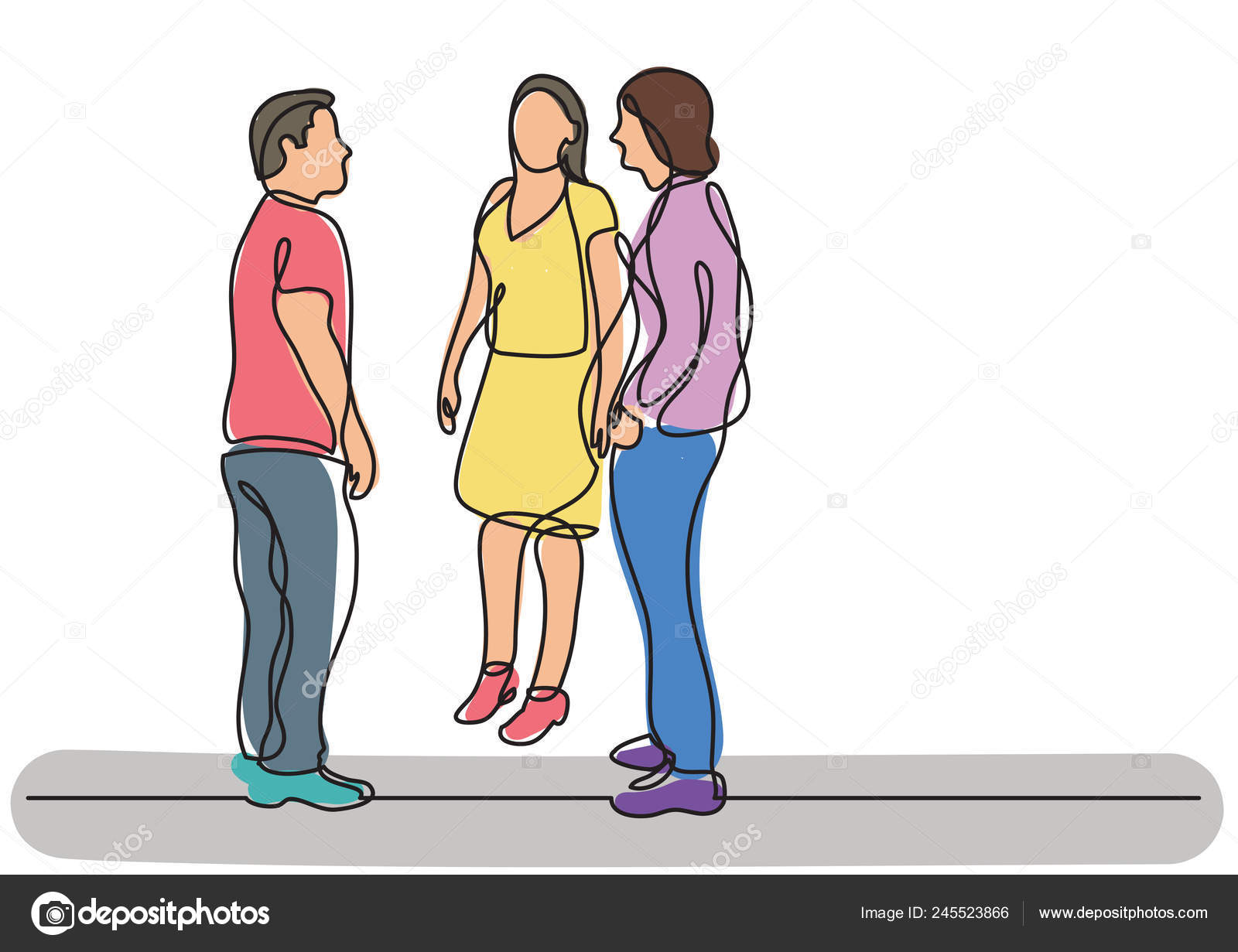 3 People Talking