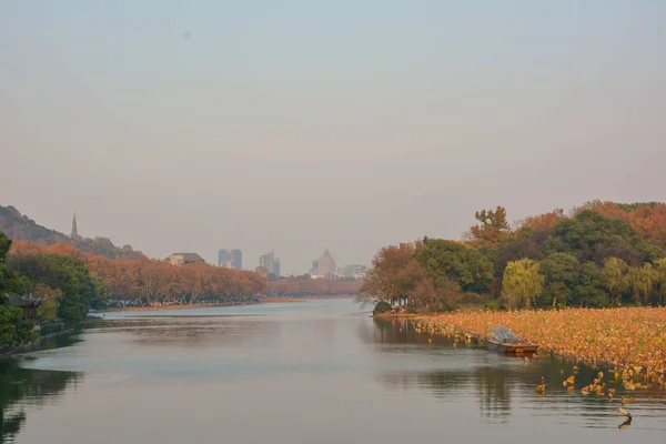 Beautiful Landscape City Triel Trees Mountains Stock Photo by ...