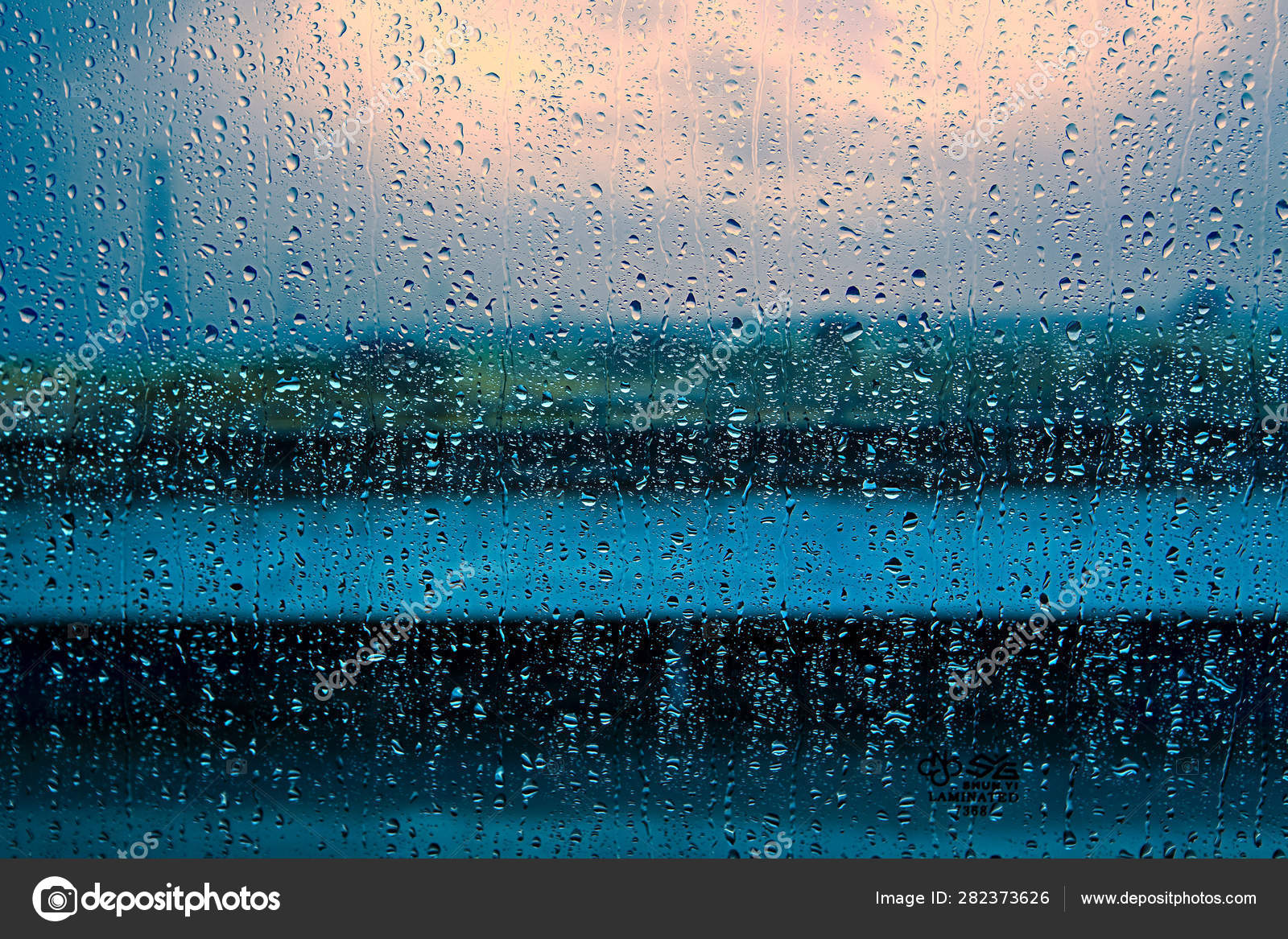 Rain Drops Glass Wet Window Rainy Weather — Stock Photo © Imaginechina ...
