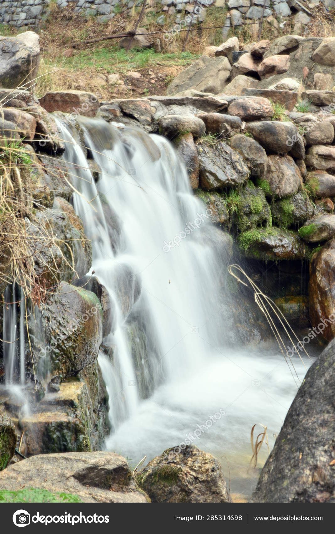 Waterfall Falls Forest Water Flow — Stock Photo © Imaginechina-Tuchong ...