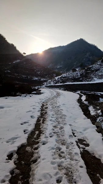 empty path in the mountains. - Stock Image - Everypixel