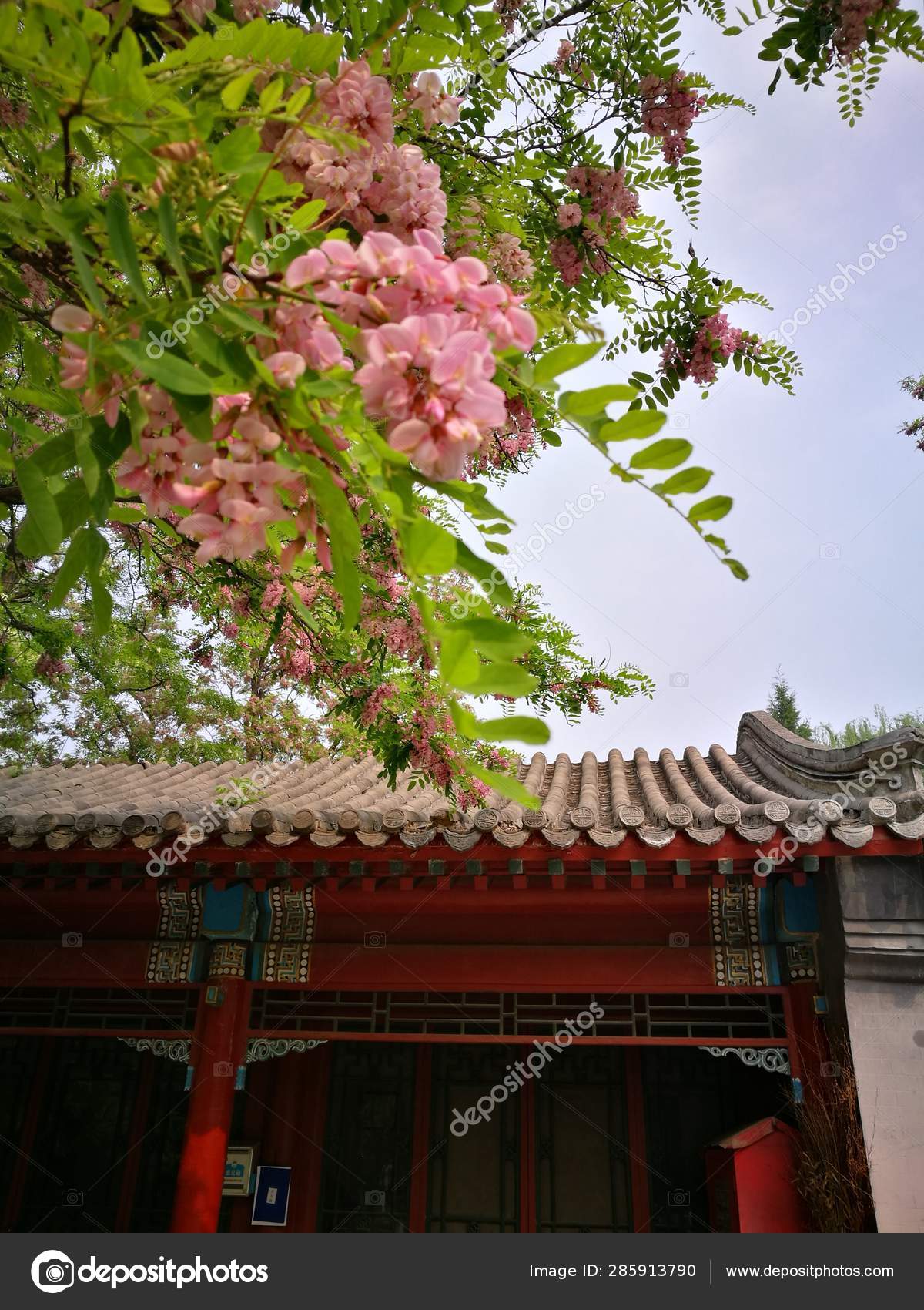 Beautiful Chinese Architecture Changdeokgung Palace Seoul City – Stock ...