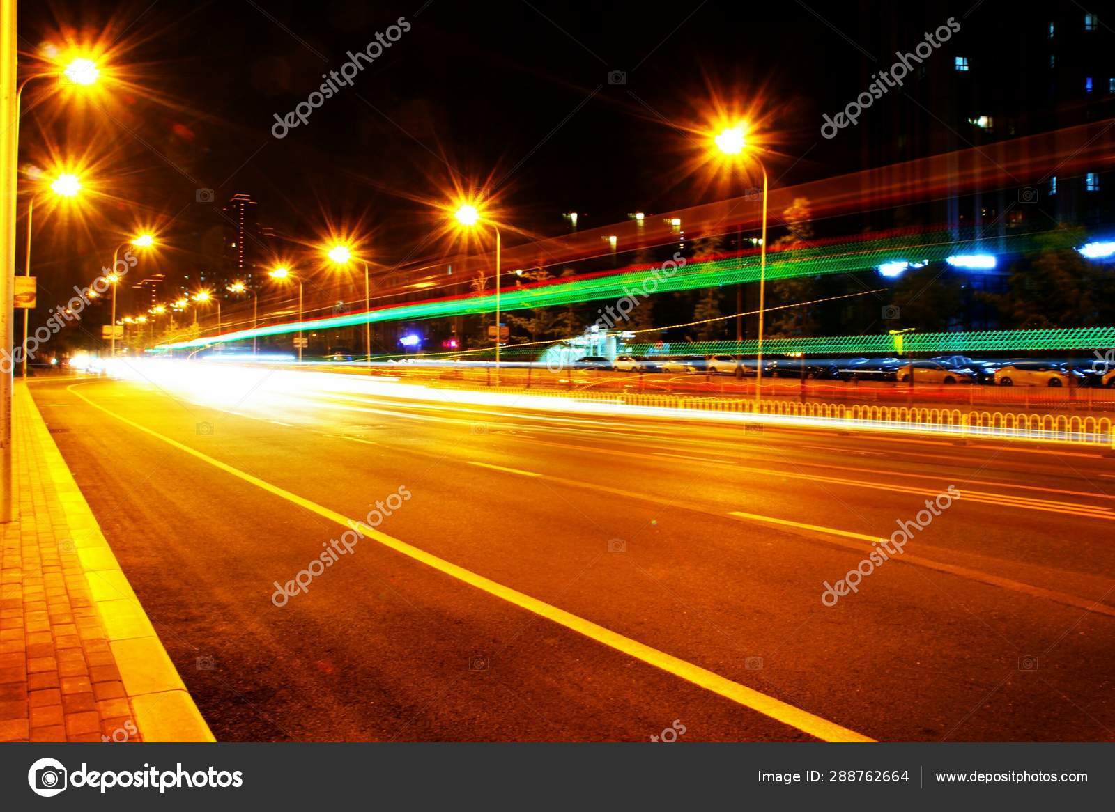 Traffic Light Trails Road ⬇ Stock Photo, Image by © Imaginechina ...