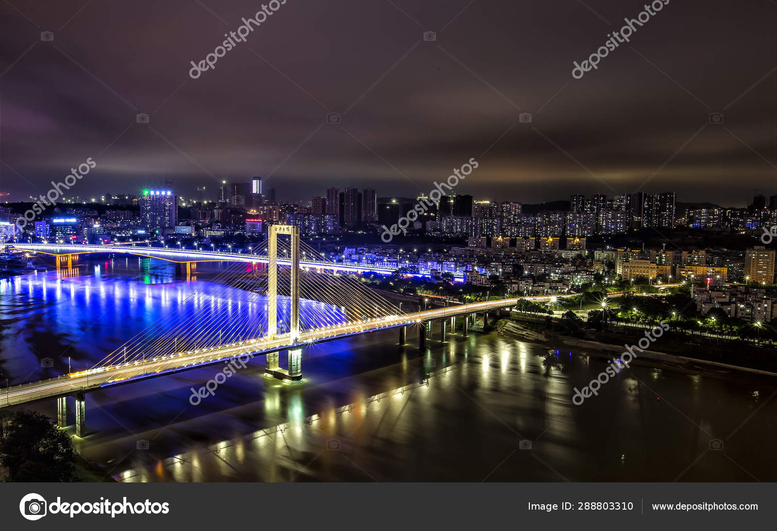 Beautiful Night View City — Stock Photo © Imaginechina-Tuchong #288803310
