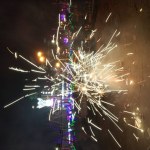 Firework Exploding Night Sky Background Stock Photo by ©YAYImages 260470592