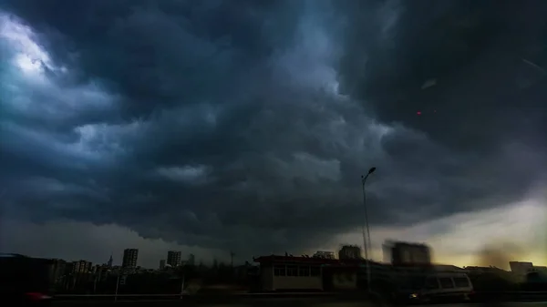 storm clouds in sky, nature weather - Stock Image - Everypixel