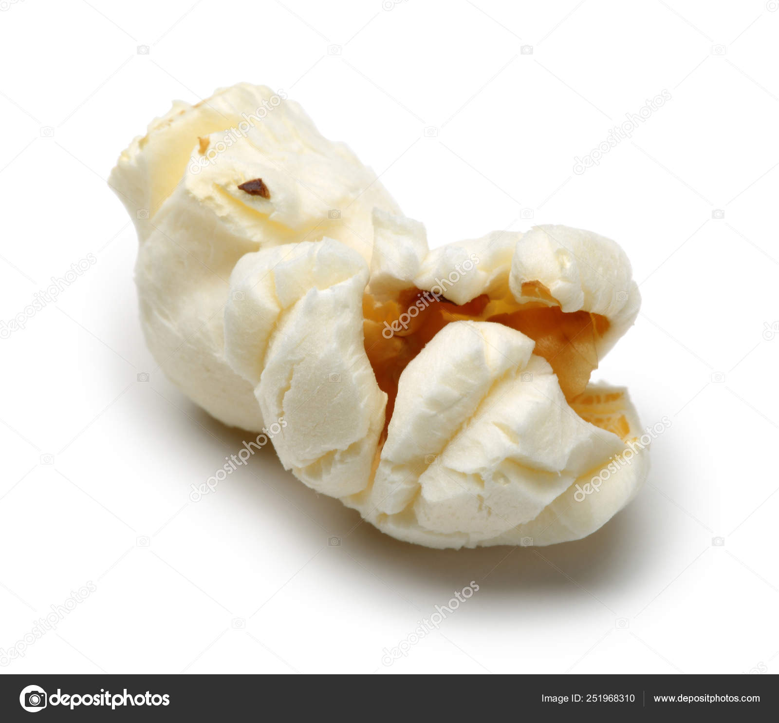 Single popcorn isolated on white Stock Photo by ©mahirart 251968310