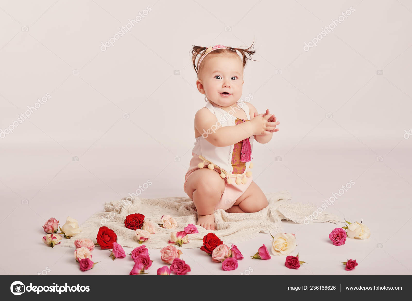 Cute Baby Flowers Light Background Stock Photo by ©yarovoy_aleksandr ...