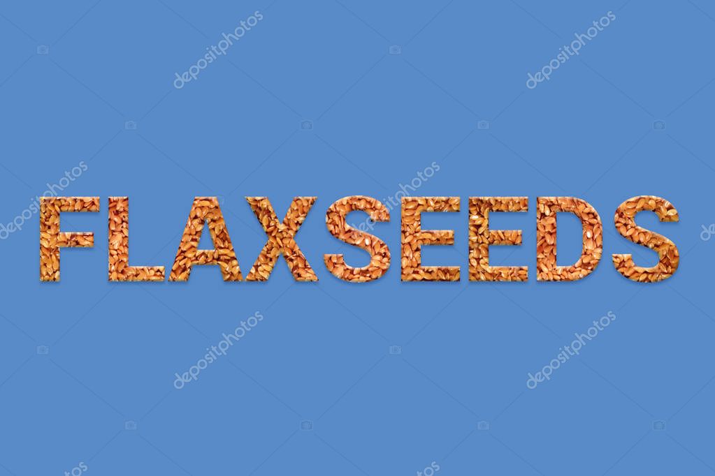 Textura de linaza dorada sobre fondo de color azul. Diseño tipográfico ...