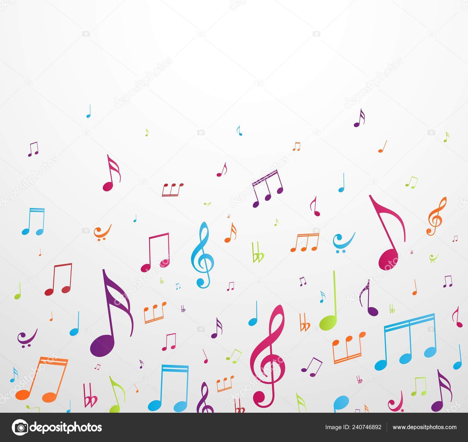 Fondo Con Notas Musicales