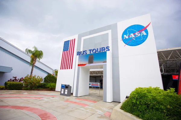 Nasa Sign Kennedy Space Center Cape Canaveral Florida Usa – Stock ...