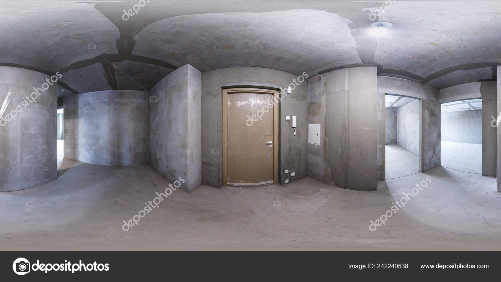 Full Spherical Seamless Panorama 360 Degrees Angle View Concrete ...