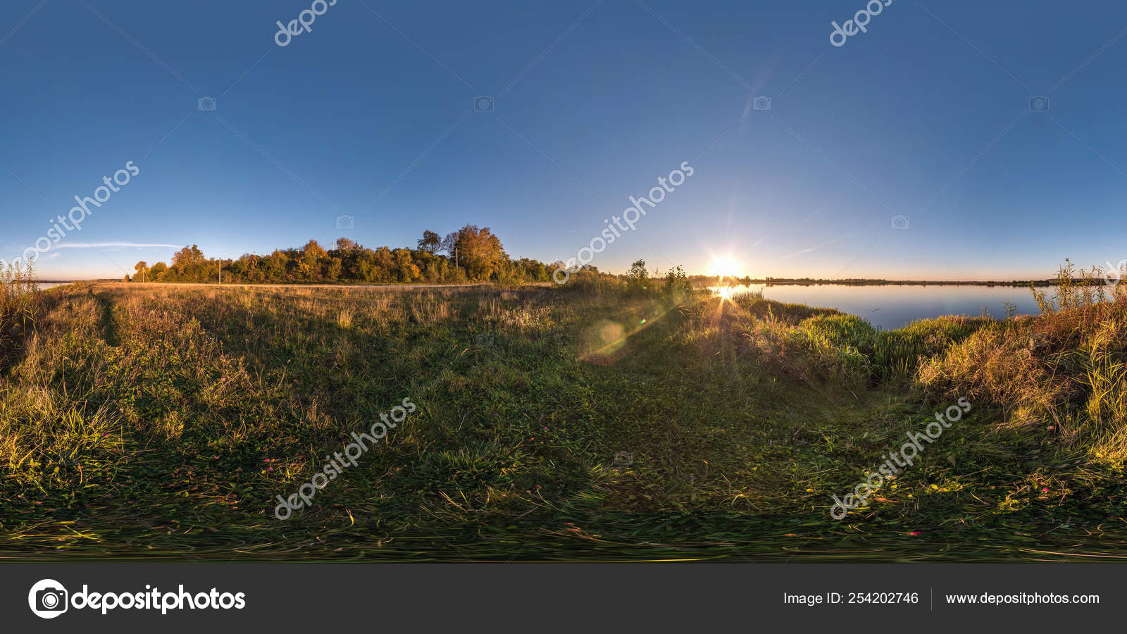 Full seamless spherical cube panorama 360 degrees angle view on the ...