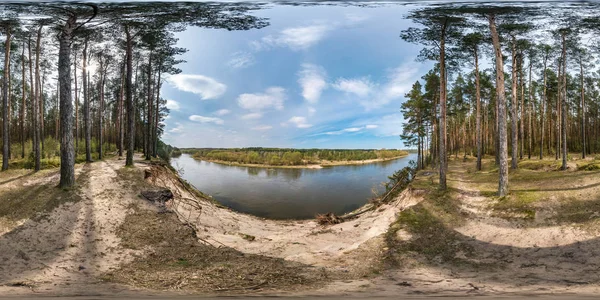Full seamless spherical panorama 360 degrees angle view on the shore of ...