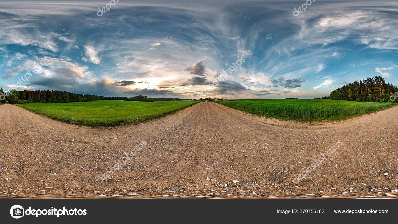 Full seamless spherical hdri panorama 360 graus ângulo de visão na ...