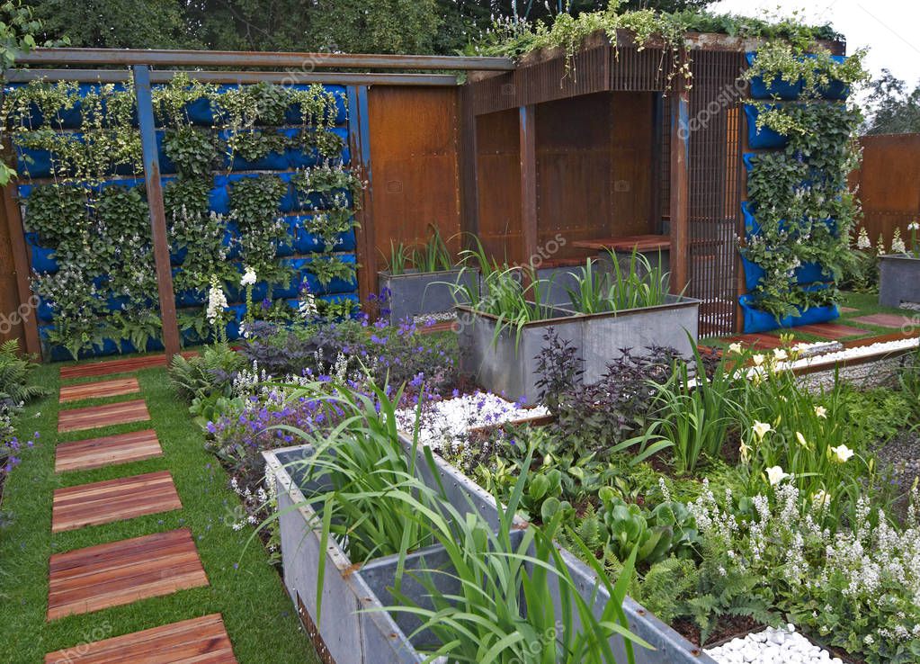 Un jardín especialmente diseñado para hacer frente a las inundaciones extremas y las ...