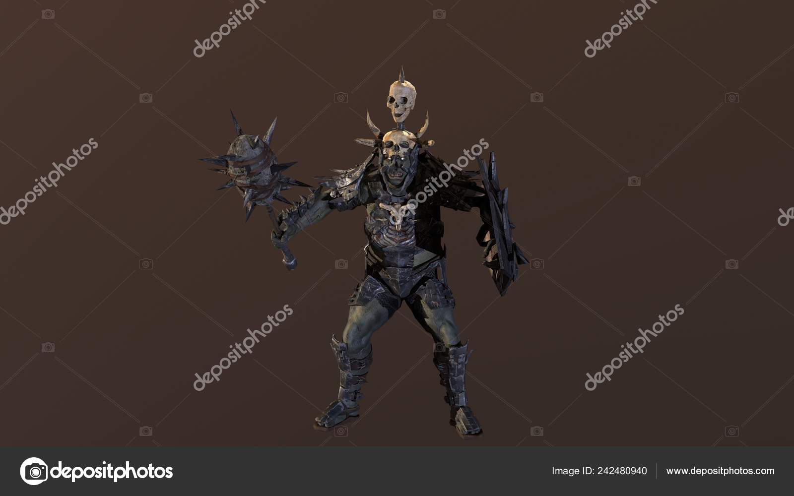Fierce orc fighter 3d render — Stock Photo © andryuha19811 #242480940