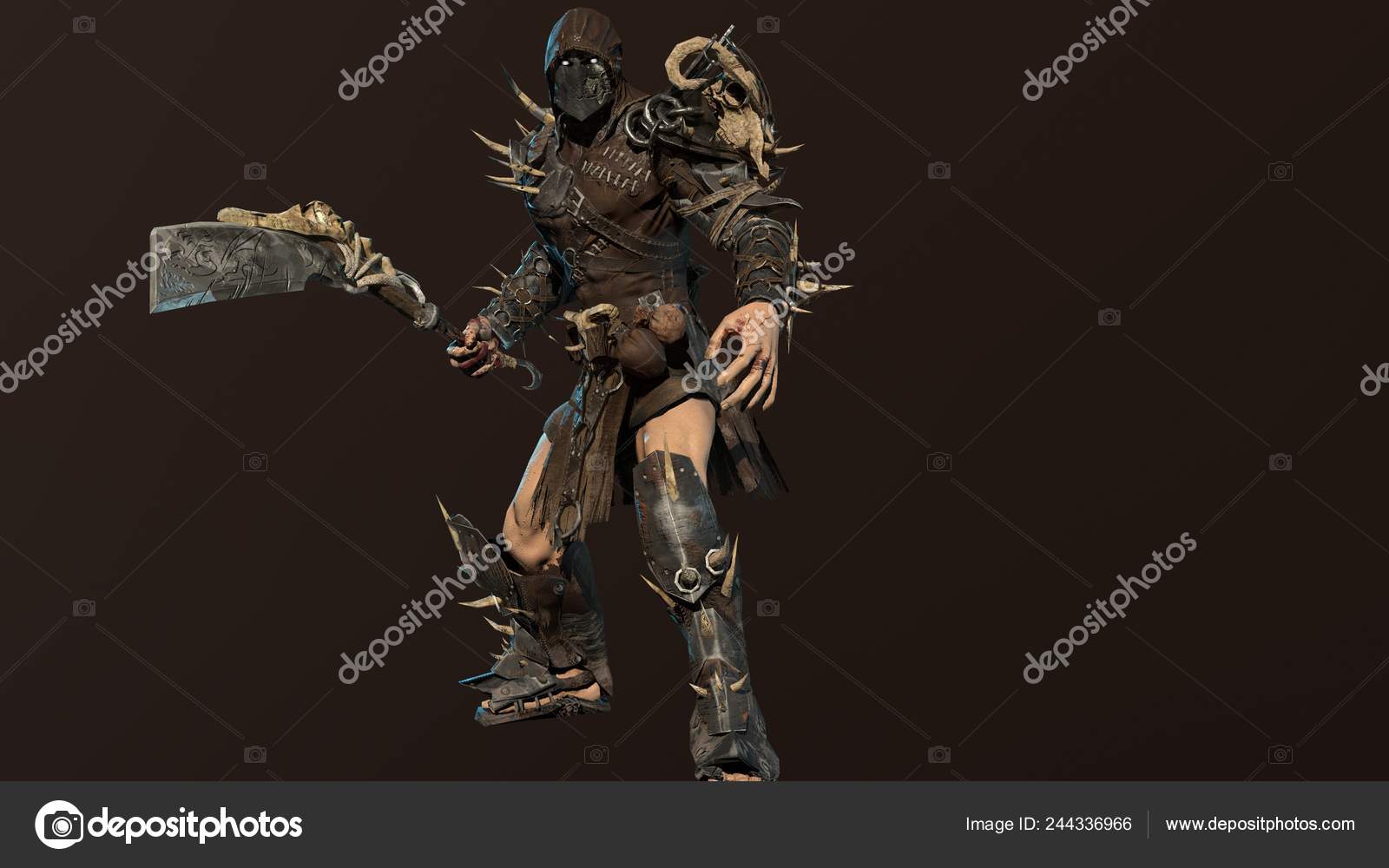 Fierce orc fighter 3d render — Stock Photo © andryuha19811 #244336966