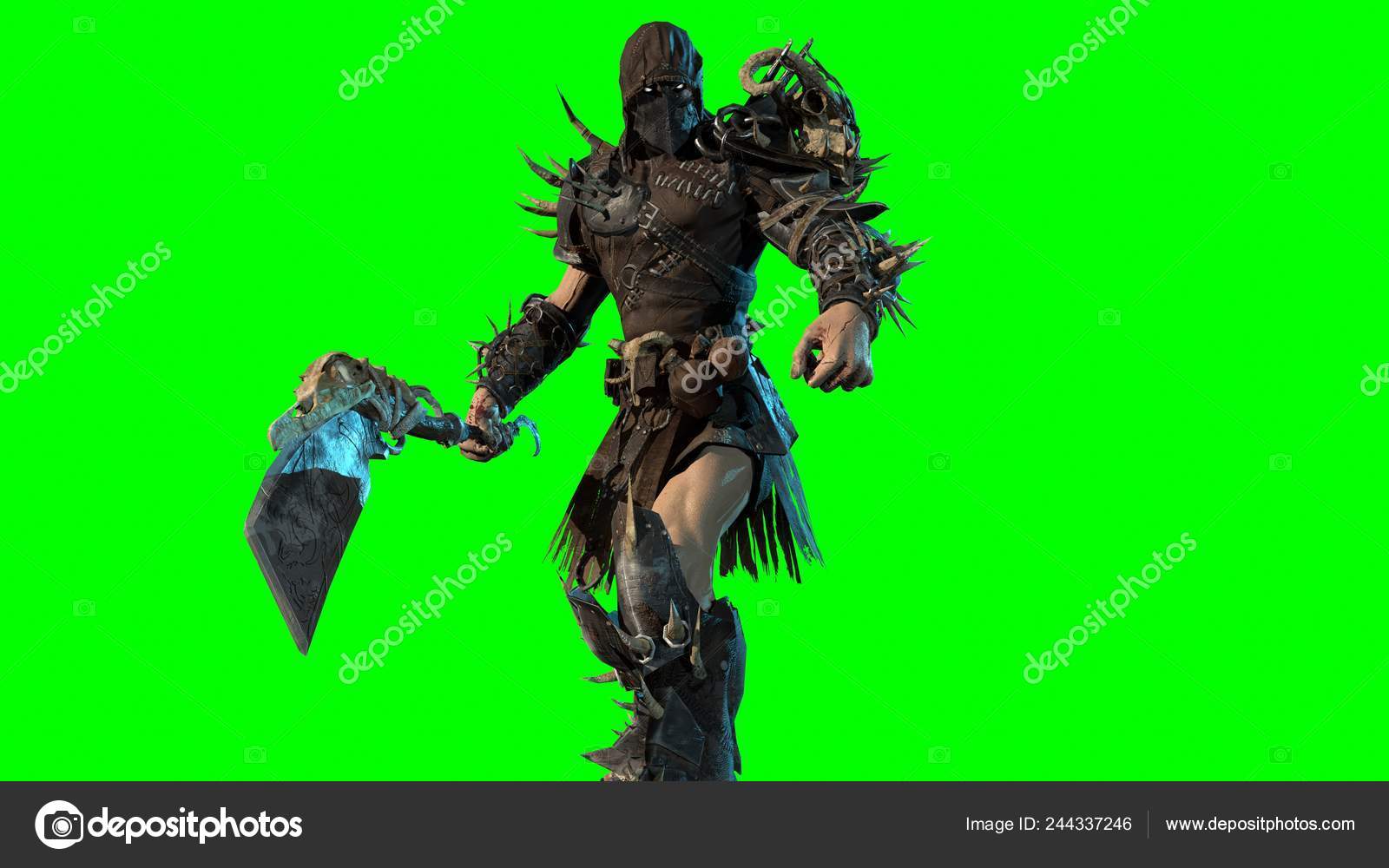 Fierce orc fighter 3d render — Stock Photo © andryuha19811 #244337246