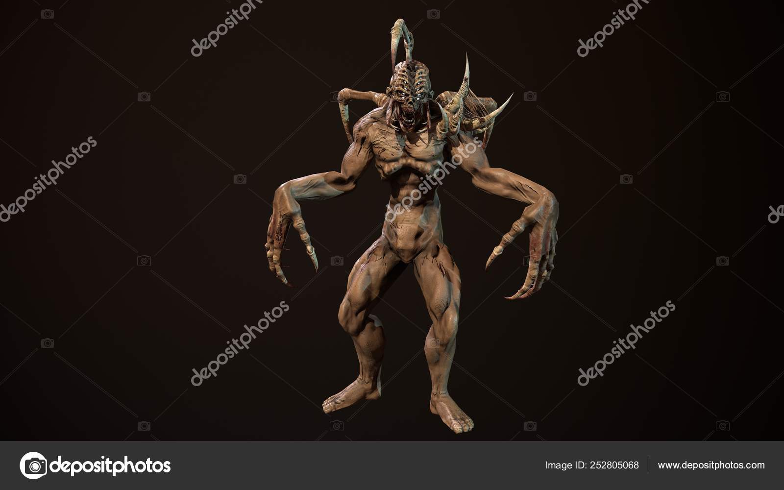 Nuclear post-apocalypse mutant 3d render — Stock Photo © andryuha19811 ...