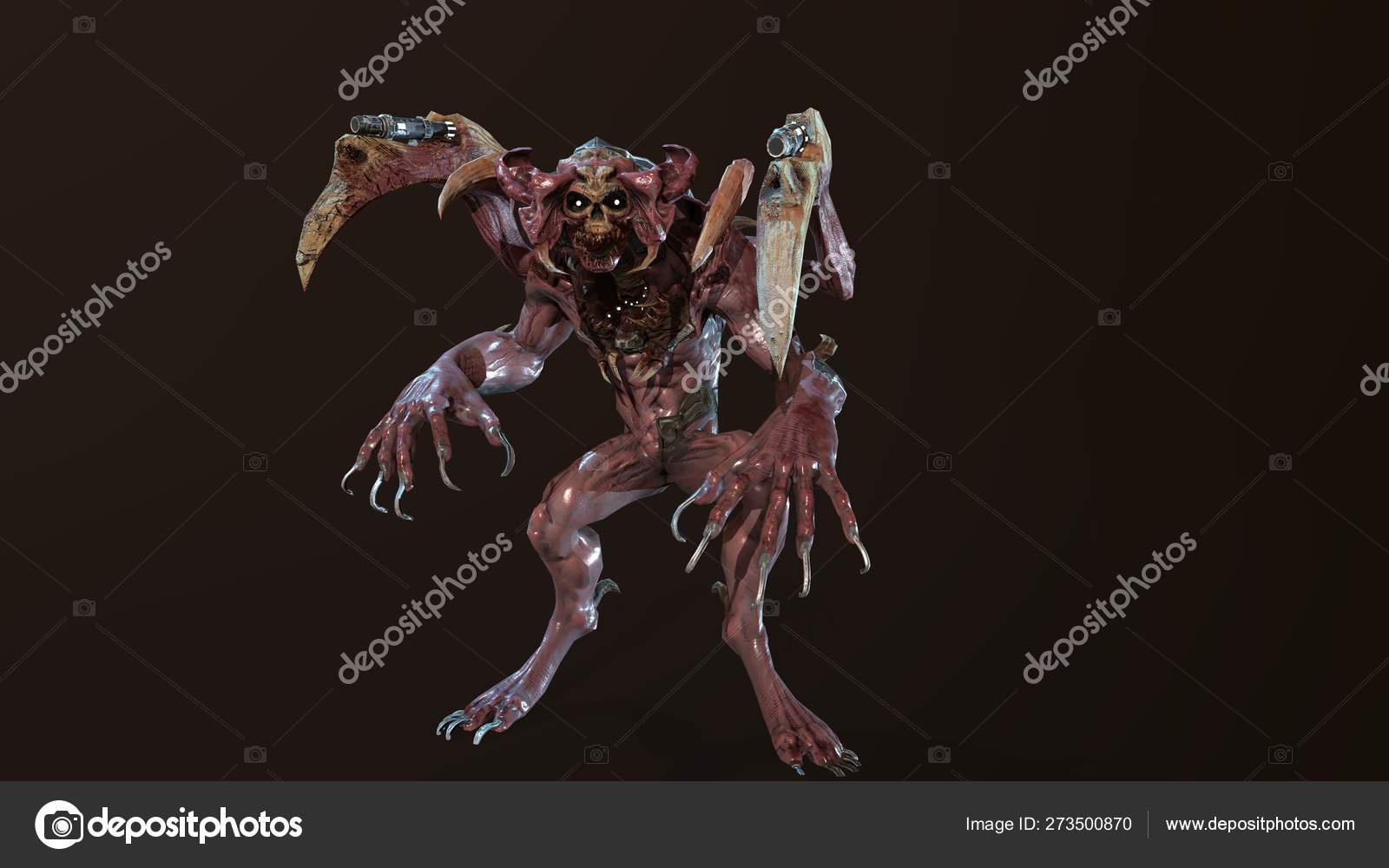 Nuclear post-apocalypse mutant 3d render — Stock Photo © andryuha19811 ...