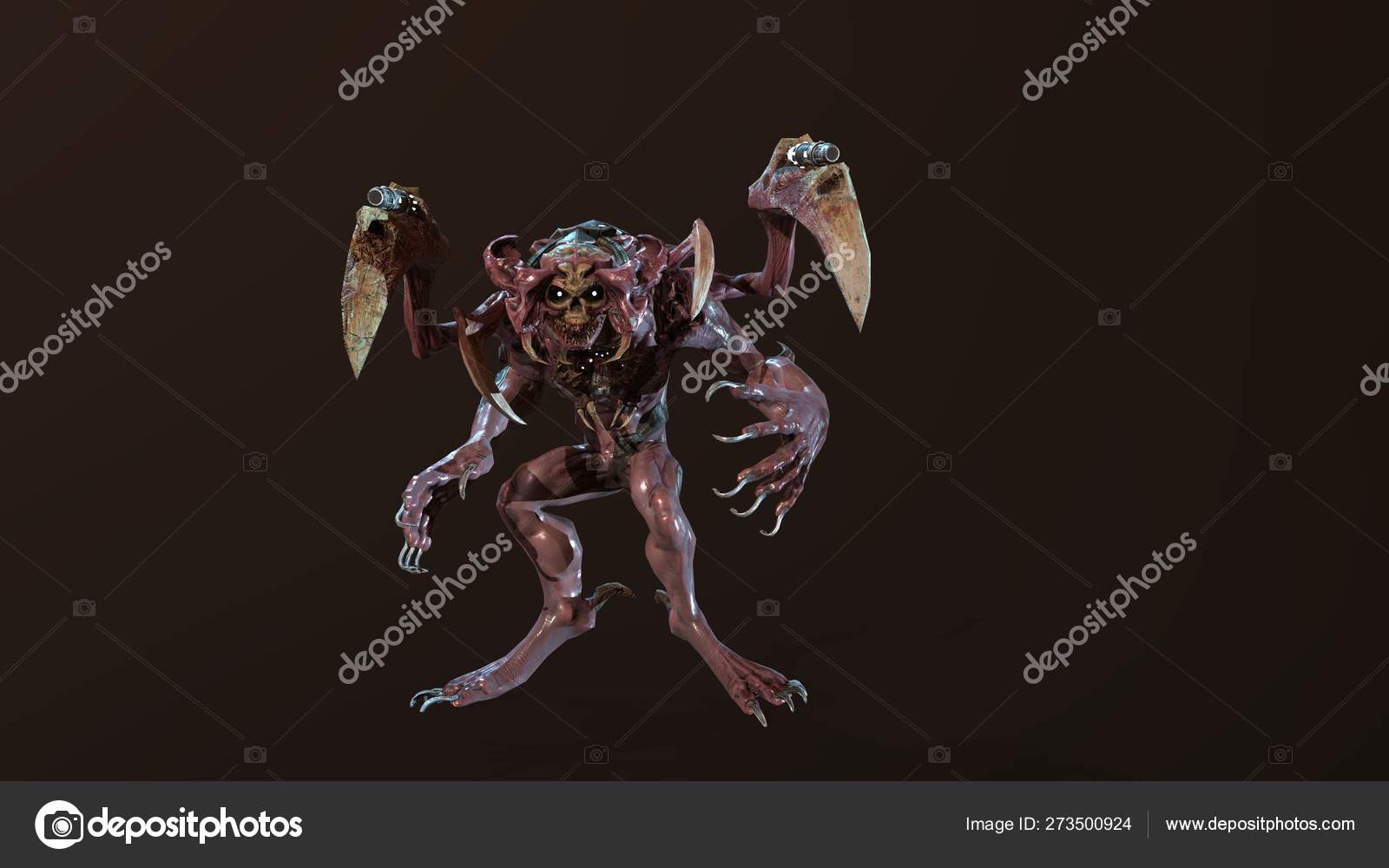 Nuclear post-apocalypse mutant 3d render — Stock Photo © andryuha19811 ...