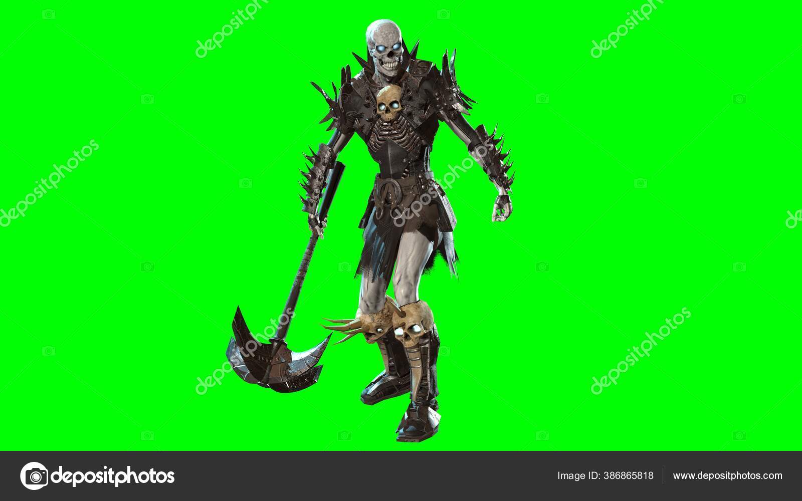 Necromancer, render 3D model on the background Stock Photo by ...