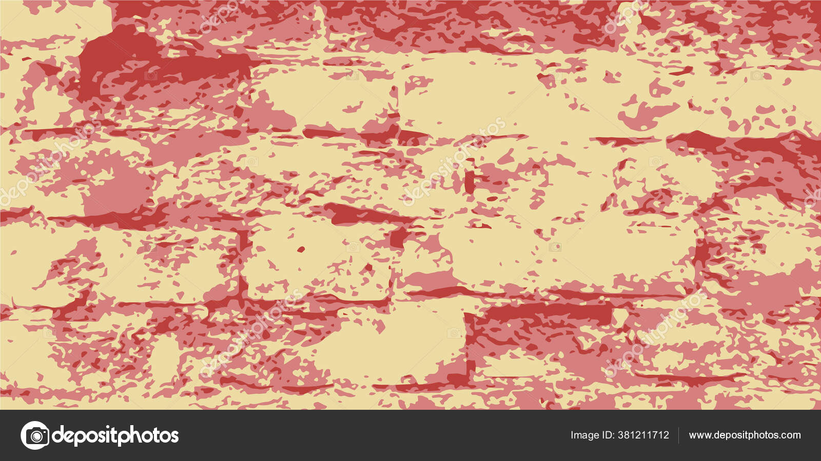 Brickwork Brick Wall Vintage Background Website Flyer Vector ...
