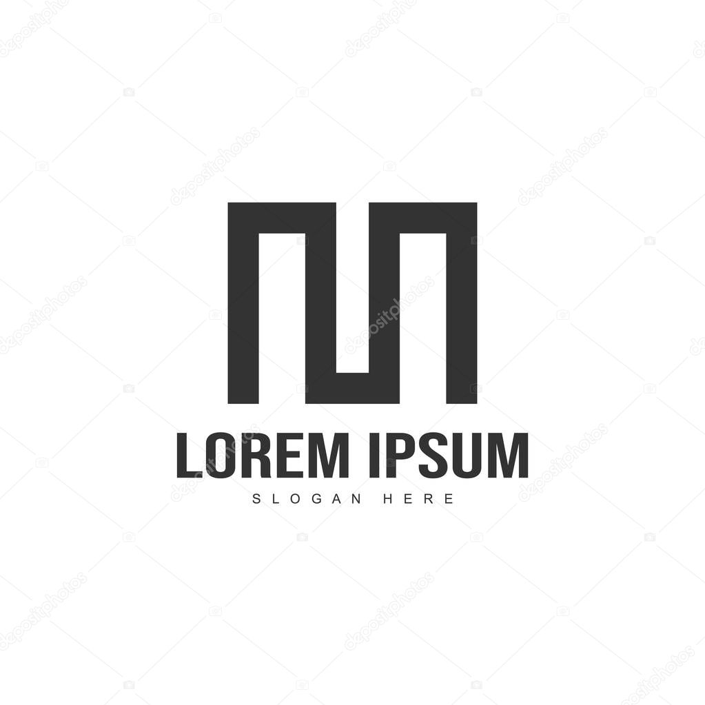 Plantilla inicial del logotipo de la letra. Dise o de plantilla de logotipo de letra minimalista ...