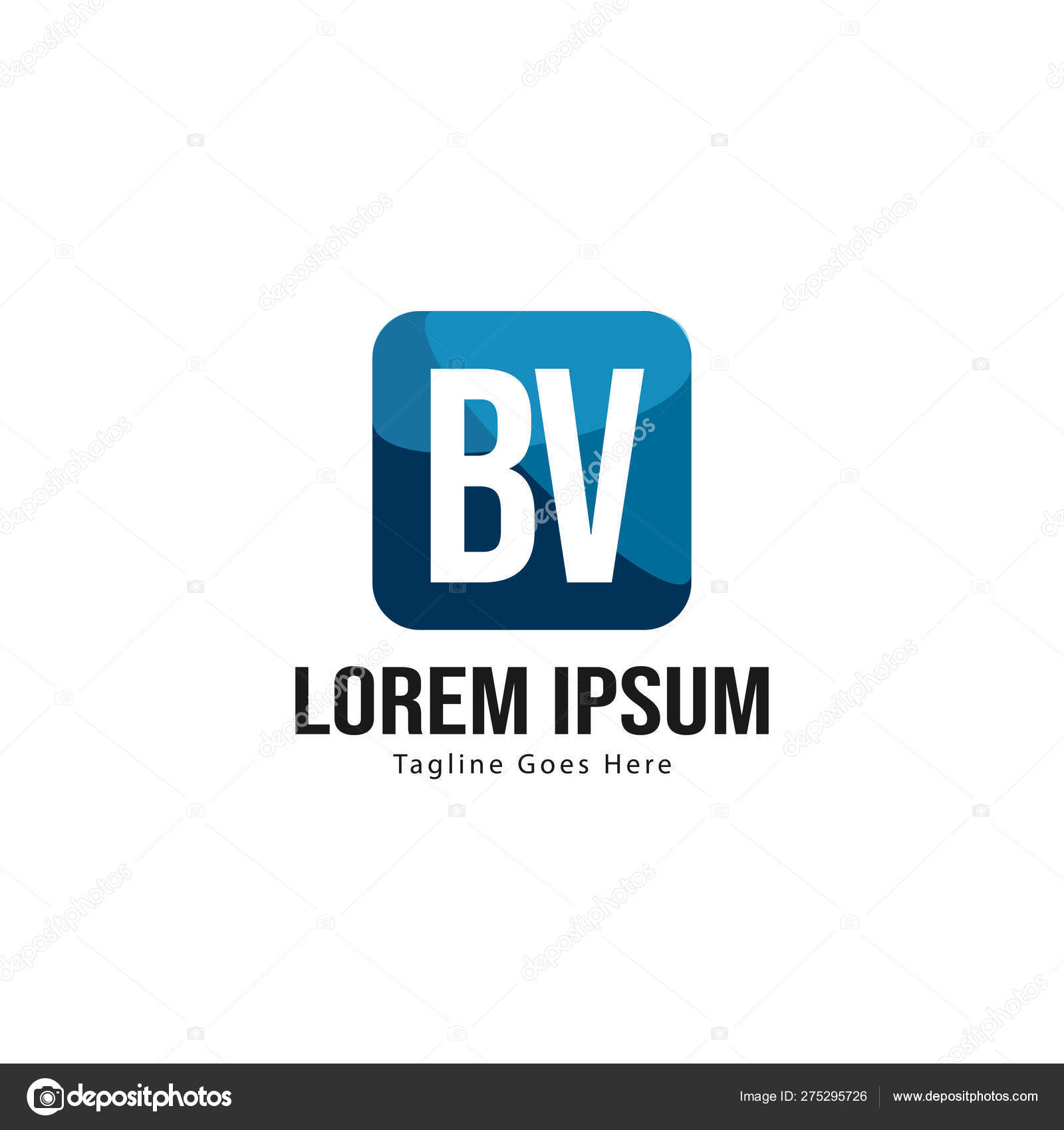 BV Letter Logo Design. Creative Modern BV Letters Icon Illustration ...