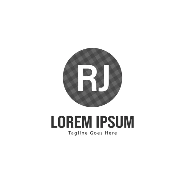 Initial RJ logo template with modern frame. Minimalist RJ letter logo ...
